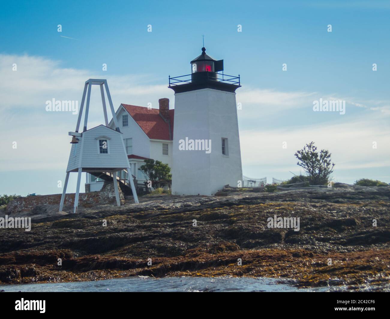 Hendricks Head Lighthouse by kayak, Southport, Maine Stock Photo - Alamy