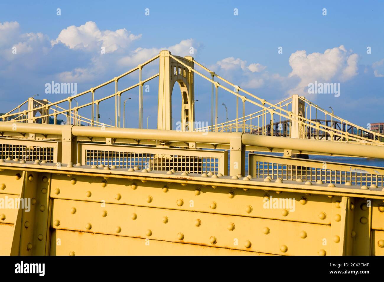 Pittsburgh suspension bridges hi-res stock photography and images - Alamy