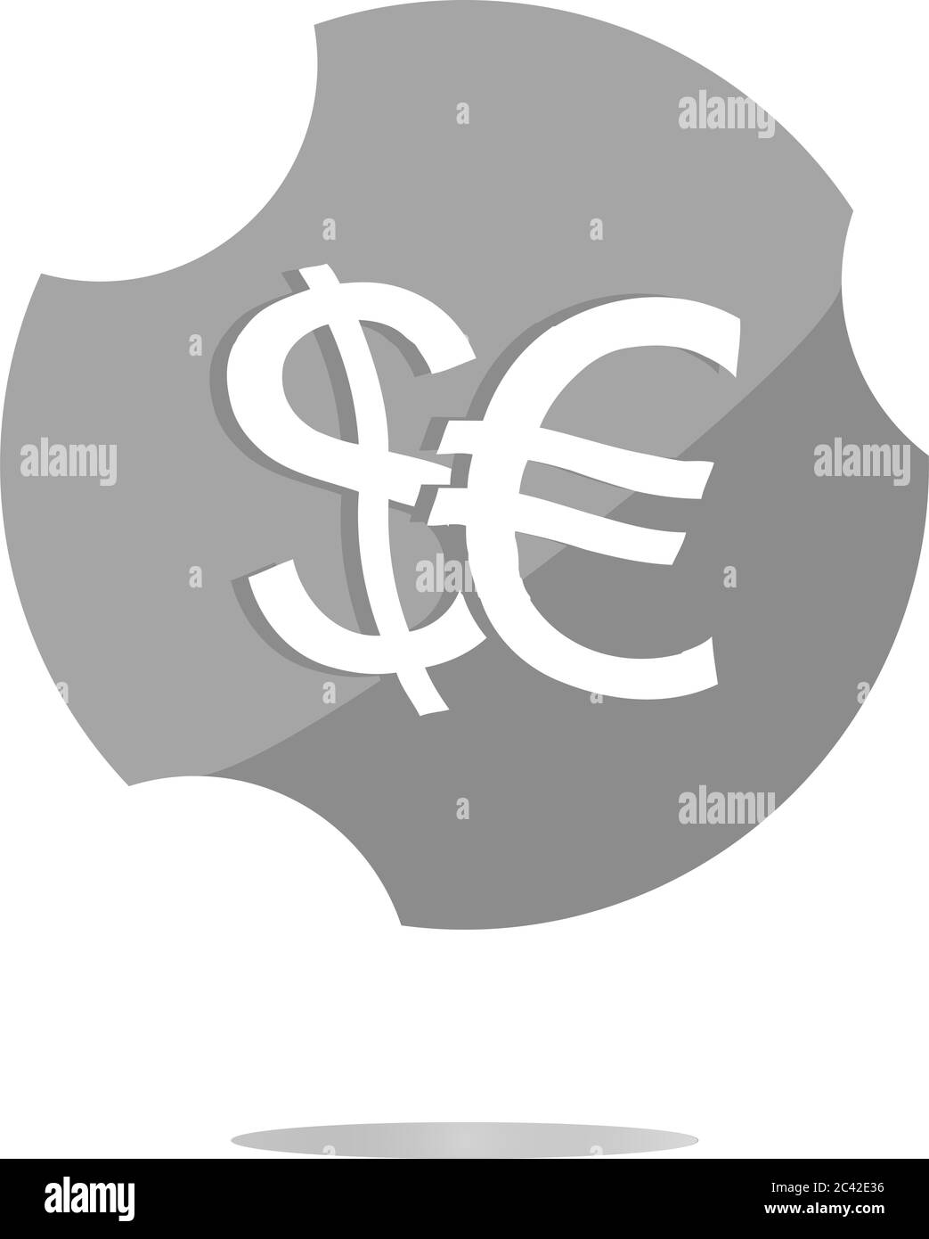 button money sign, icon isolated on white Stock Photo - Alamy