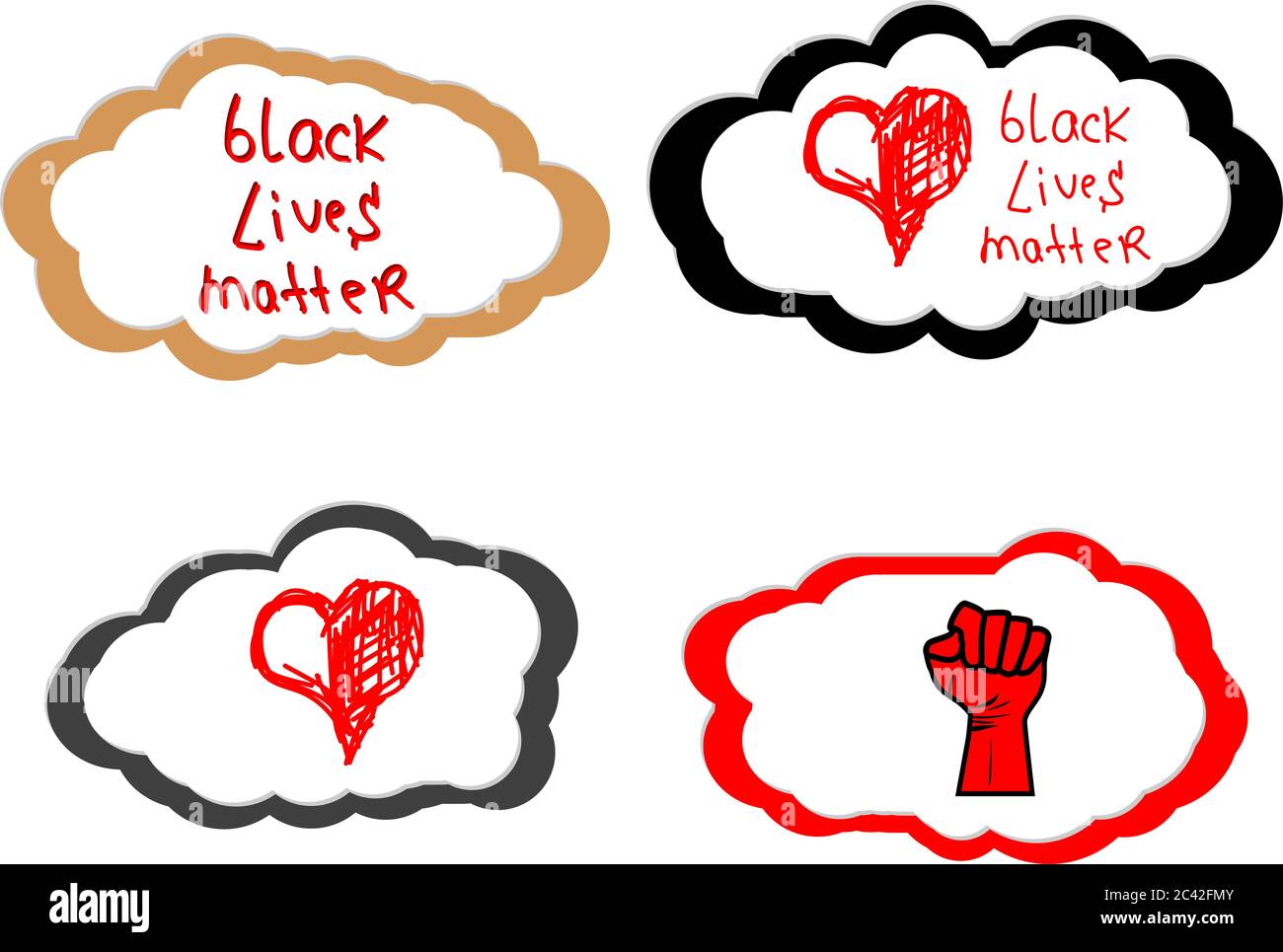 Black lives matter protest in USA to stop violence to black people. All ...