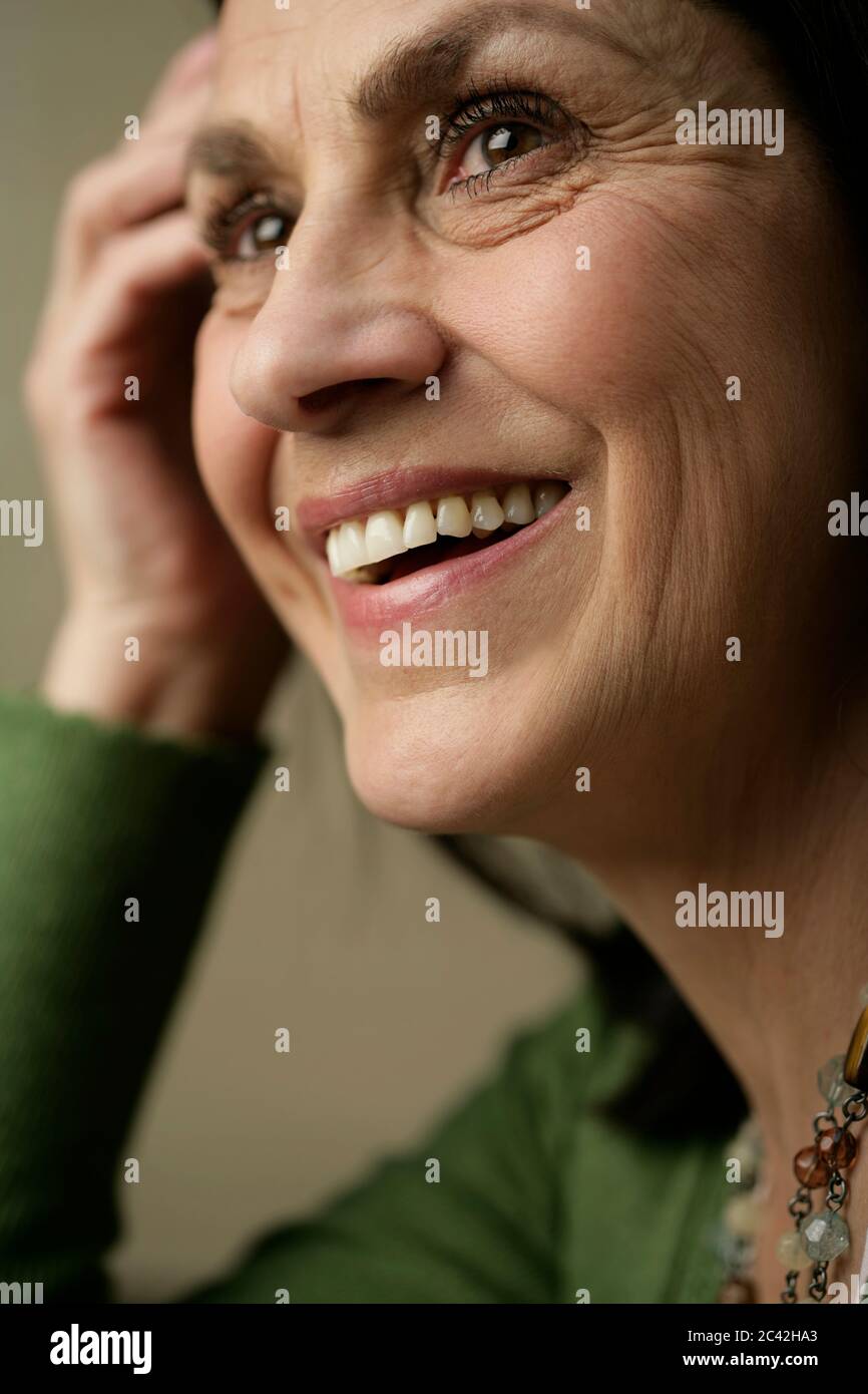 Portrait of a laughing older woman Stock Photo - Alamy