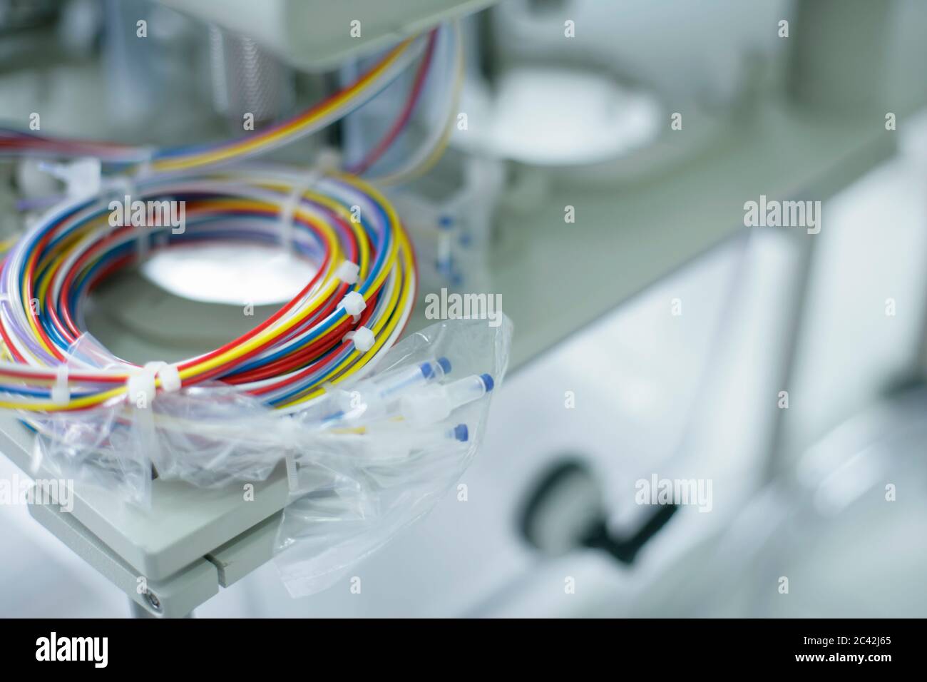 Cable from a laboratory device Stock Photo - Alamy