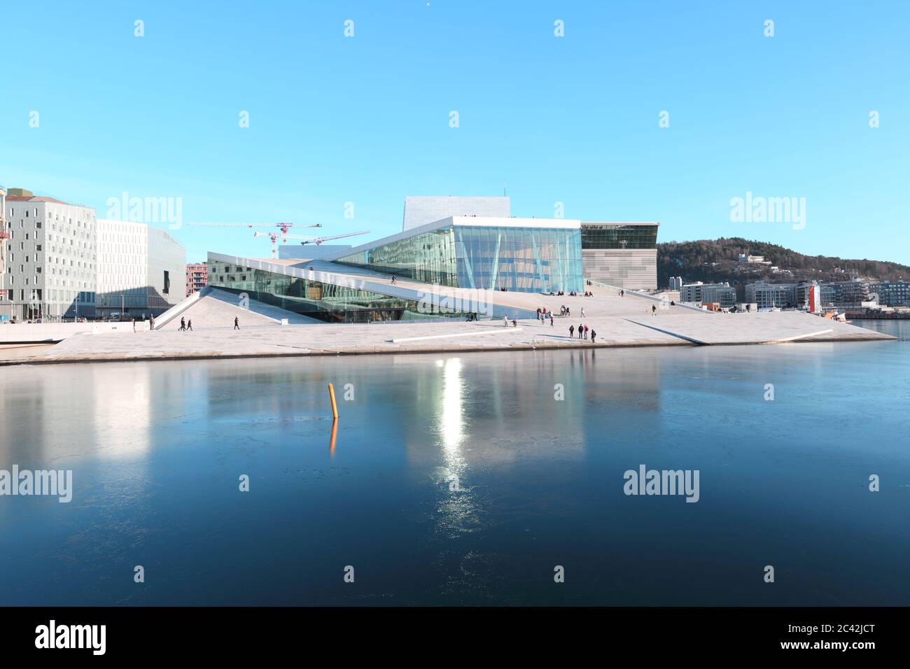 Oslo, Norway - February 28, 2019: The Oslo Opera House Is The Home Of ...