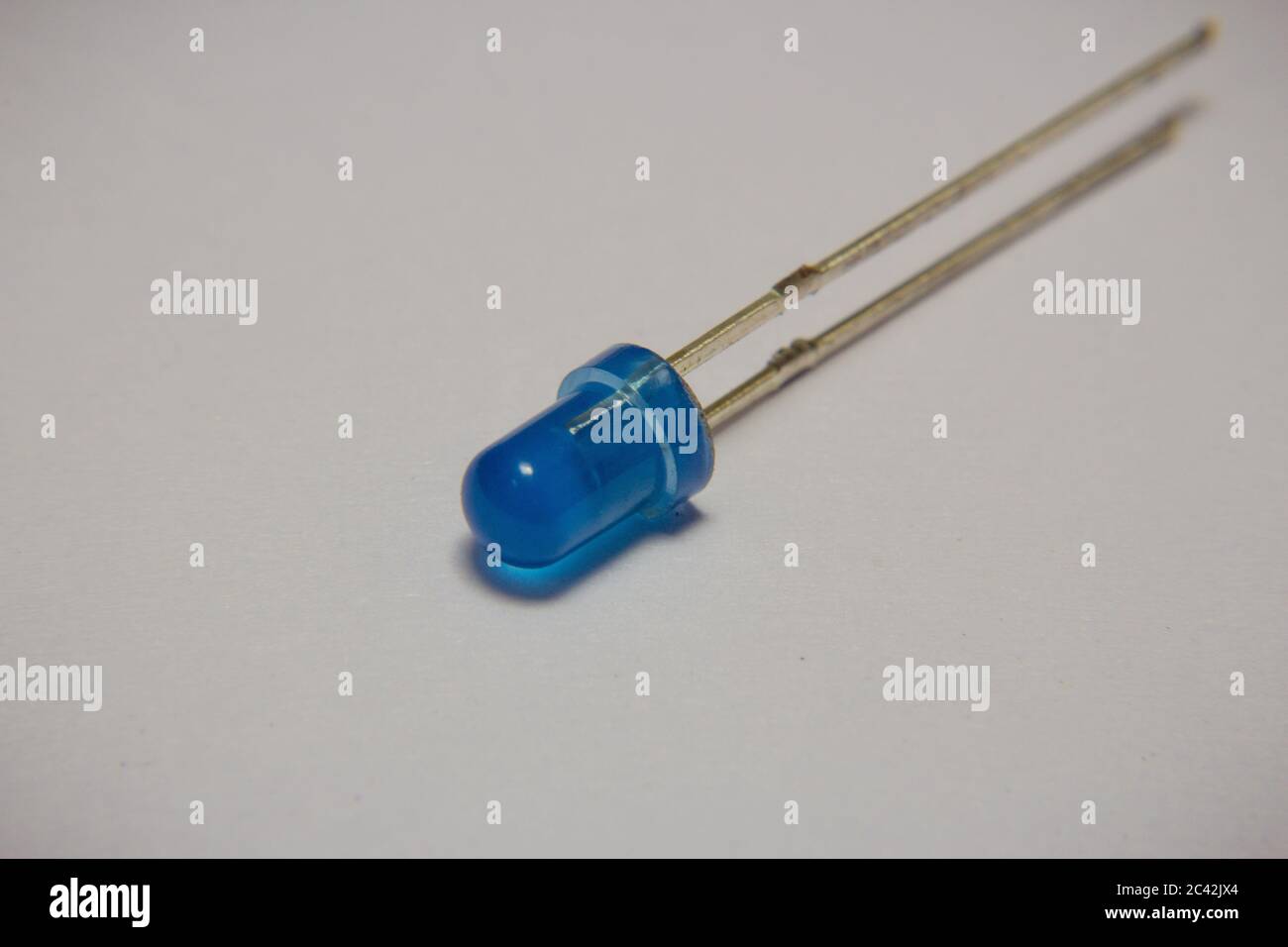 Close-up photo of a blue light emitting diode (LED Stock Photo - Alamy