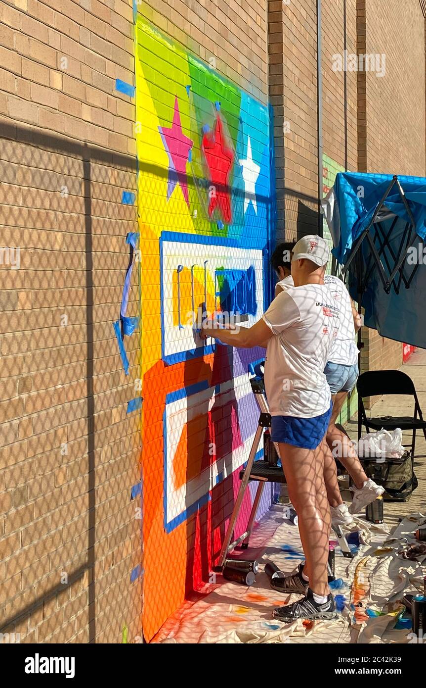 Painting social justice street art hi-res stock photography and images ...