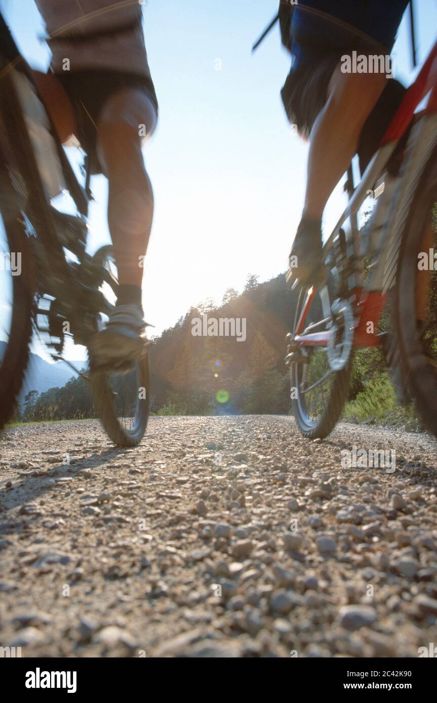 Mountain bikers (cut) - mountain biking Stock Photo - Alamy