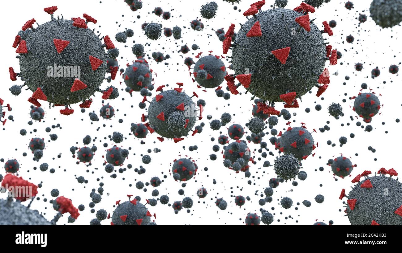 3D Rendering of a Virus Model Stock Photo - Alamy