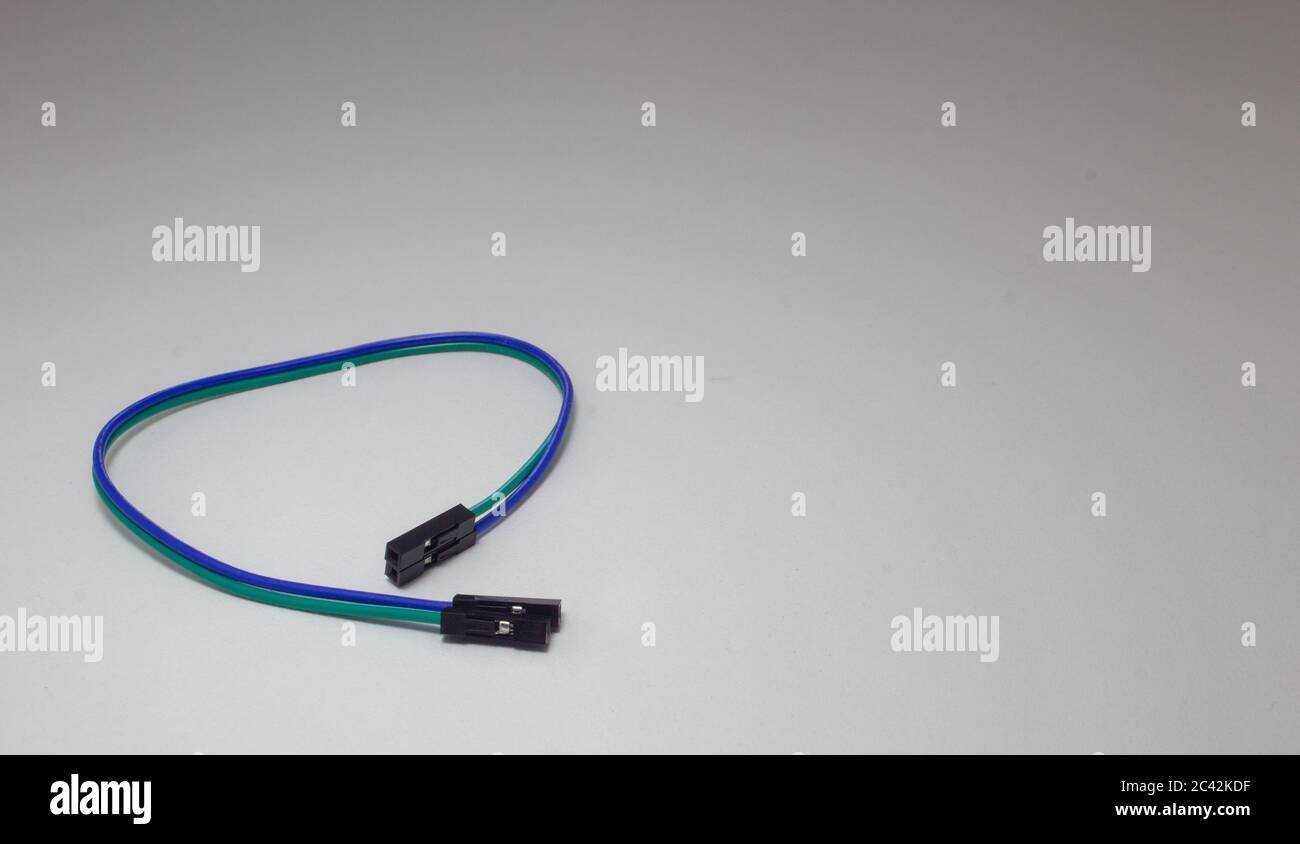 Pair of arduino female to female jumper cable Stock Photo - Alamy