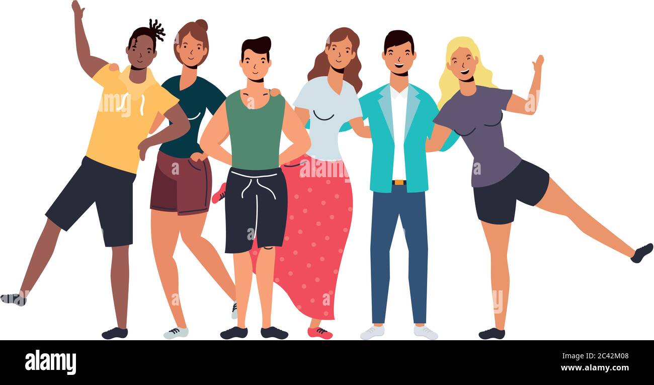 Women and men avatars design, Person people and human theme Vector ...