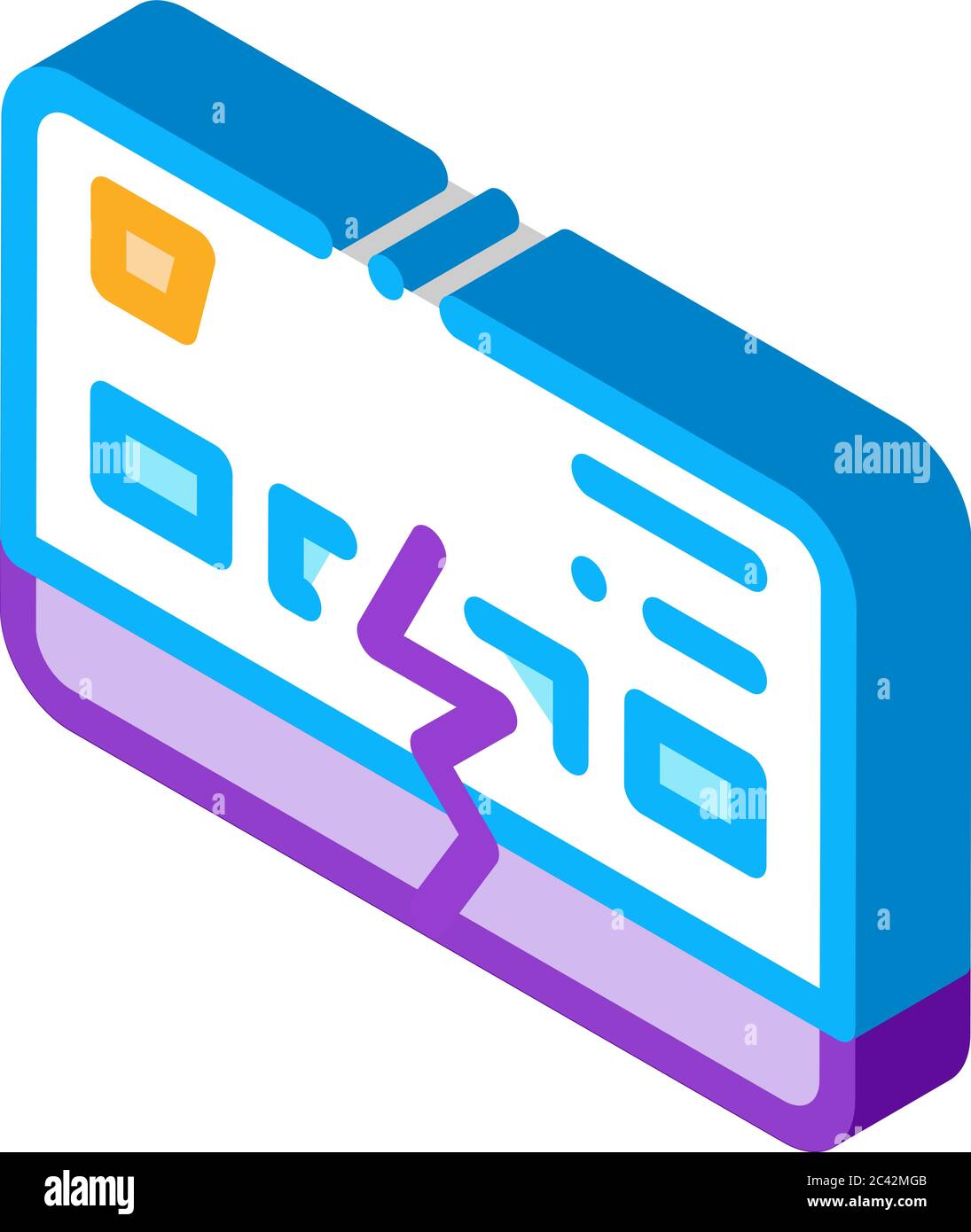 firm breakdown isometric icon vector illustration Stock Vector Image ...