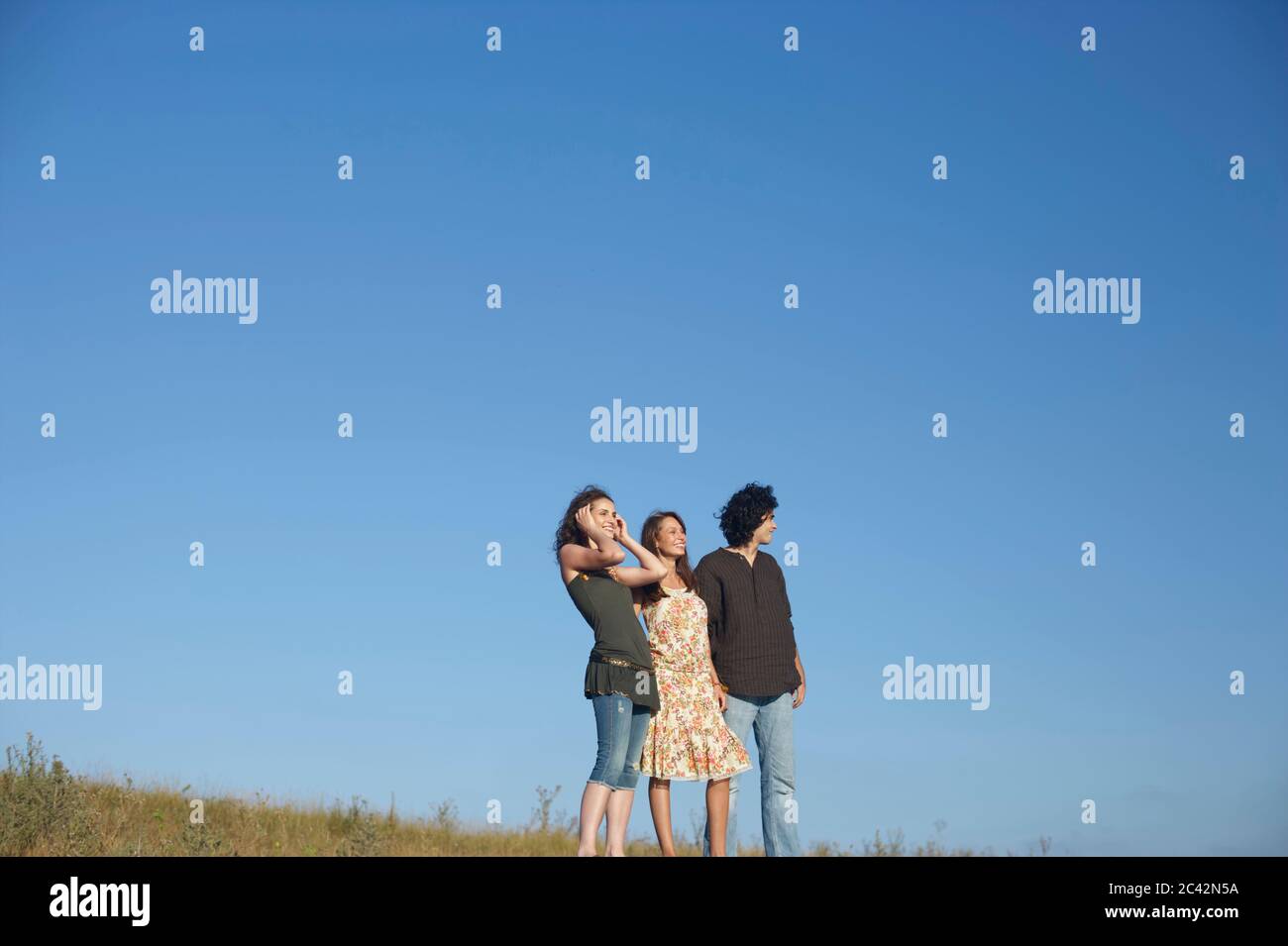 Group looks into the distance hi-res stock photography and images - Alamy