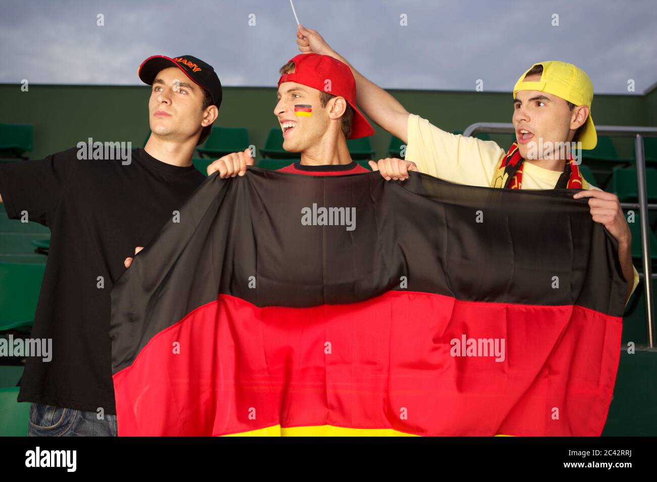 Fans sit outside stadium hi-res stock photography and images - Alamy