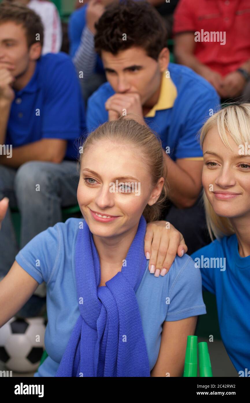 Fans sit outside stadium hi-res stock photography and images - Alamy