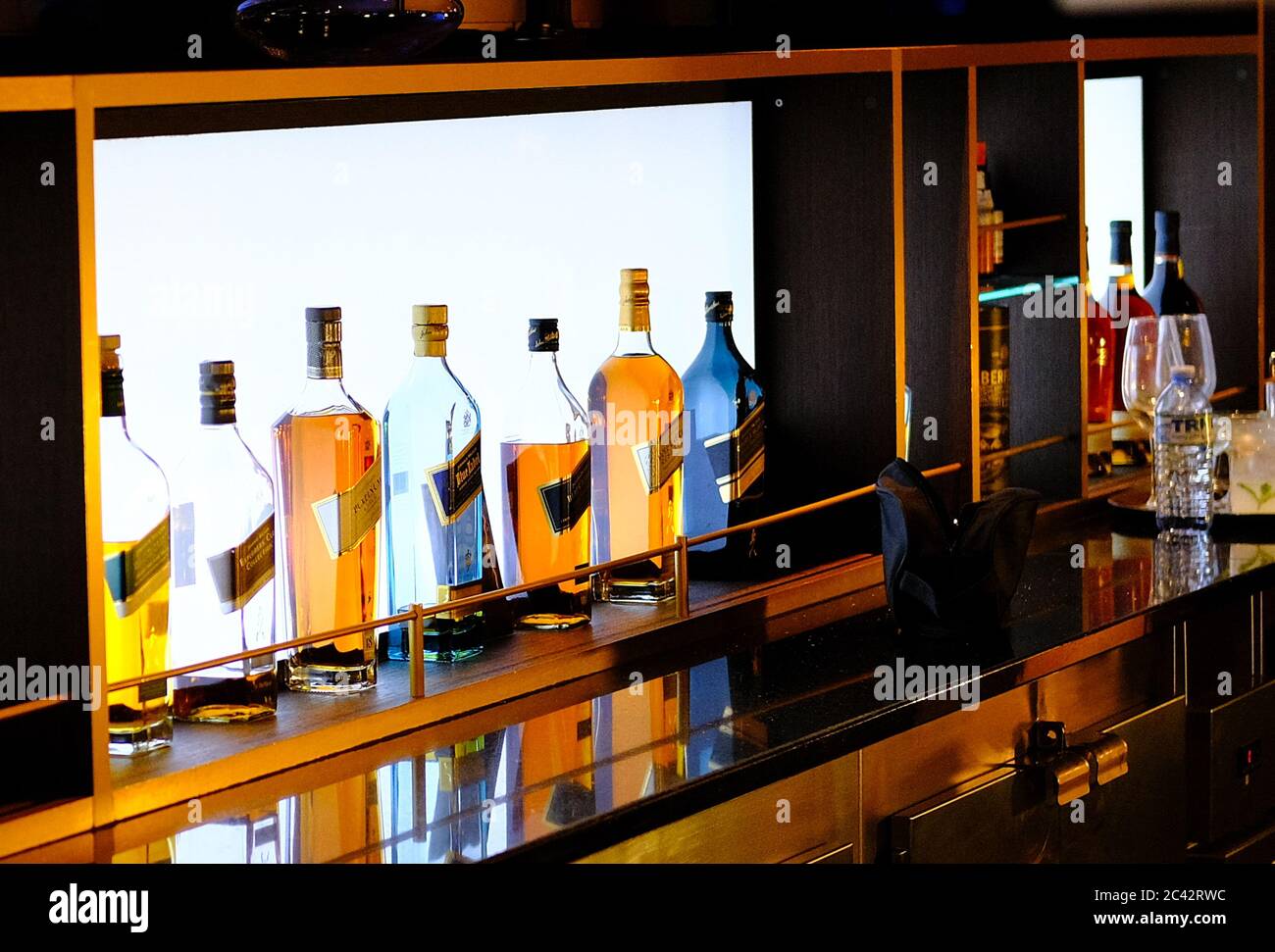 HIgh End Scotch in Bar Stock Photo - Alamy