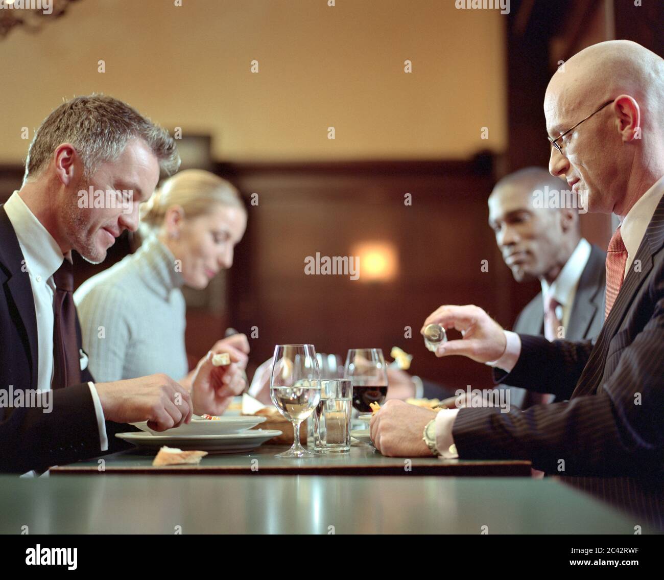 Business lunch - bar Stock Photo - Alamy