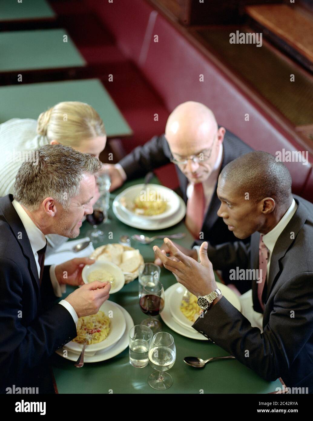 Business lunch - bar Stock Photo - Alamy