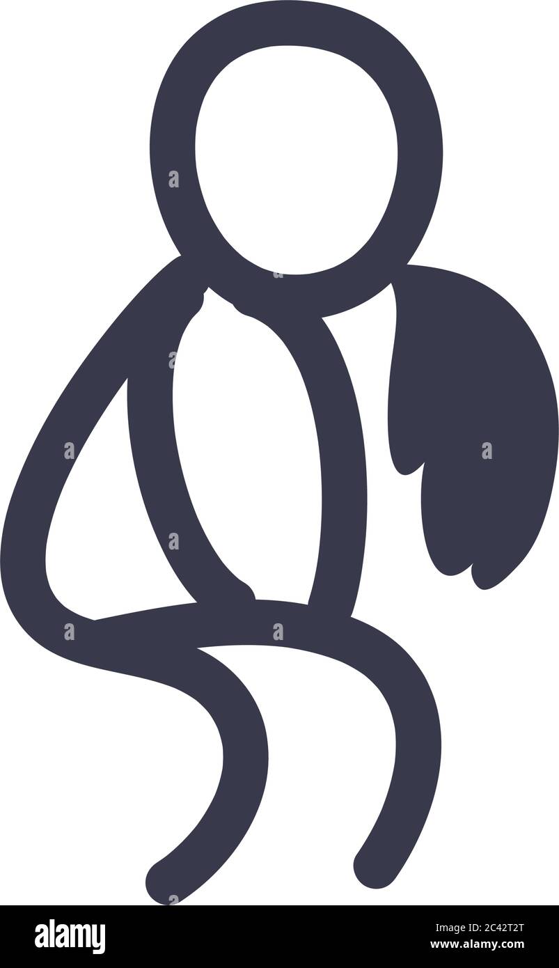 Stickfigure vomiting fill style icon design of Medical care and covid ...
