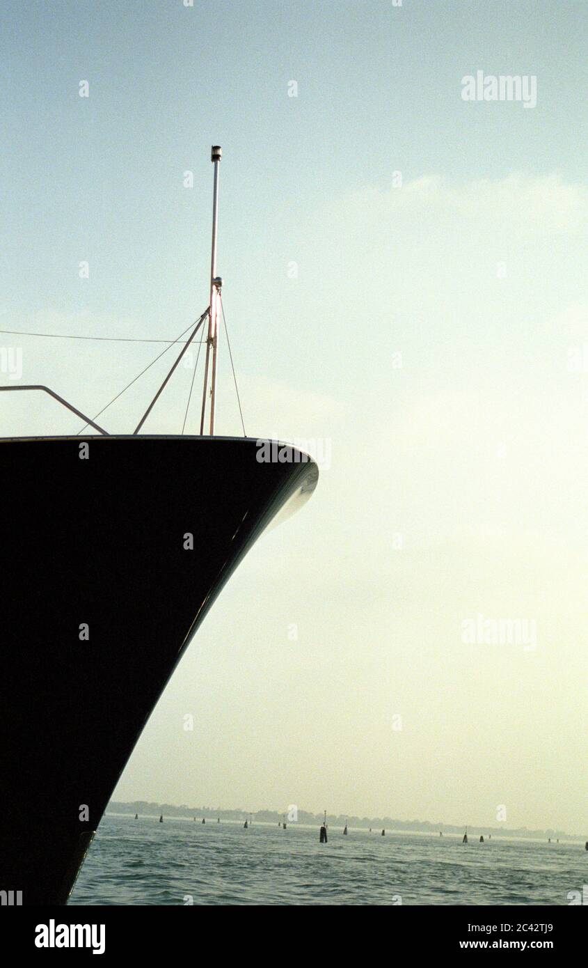 Bow of a ship - body of water - shipping Stock Photo - Alamy