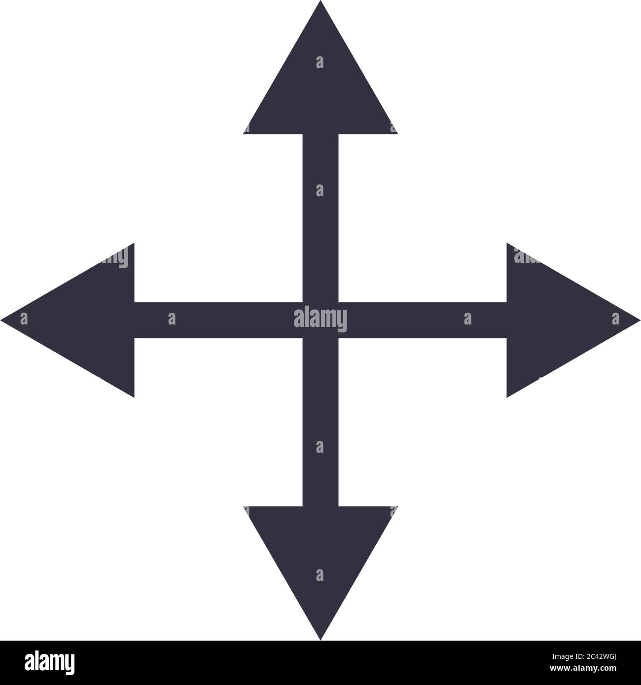 Arrows in four directions flat style icon design of web forward and ...