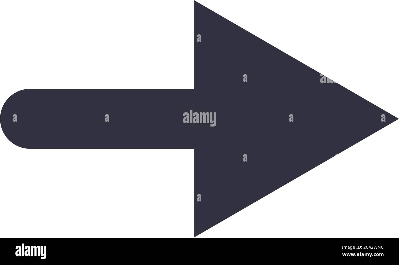 Next arrow or right direction flat style icon design of web forward and ...