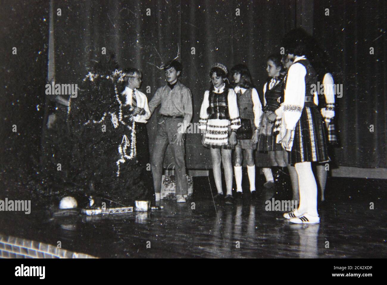 Fine 70s vintage contact print black and white photography of ...