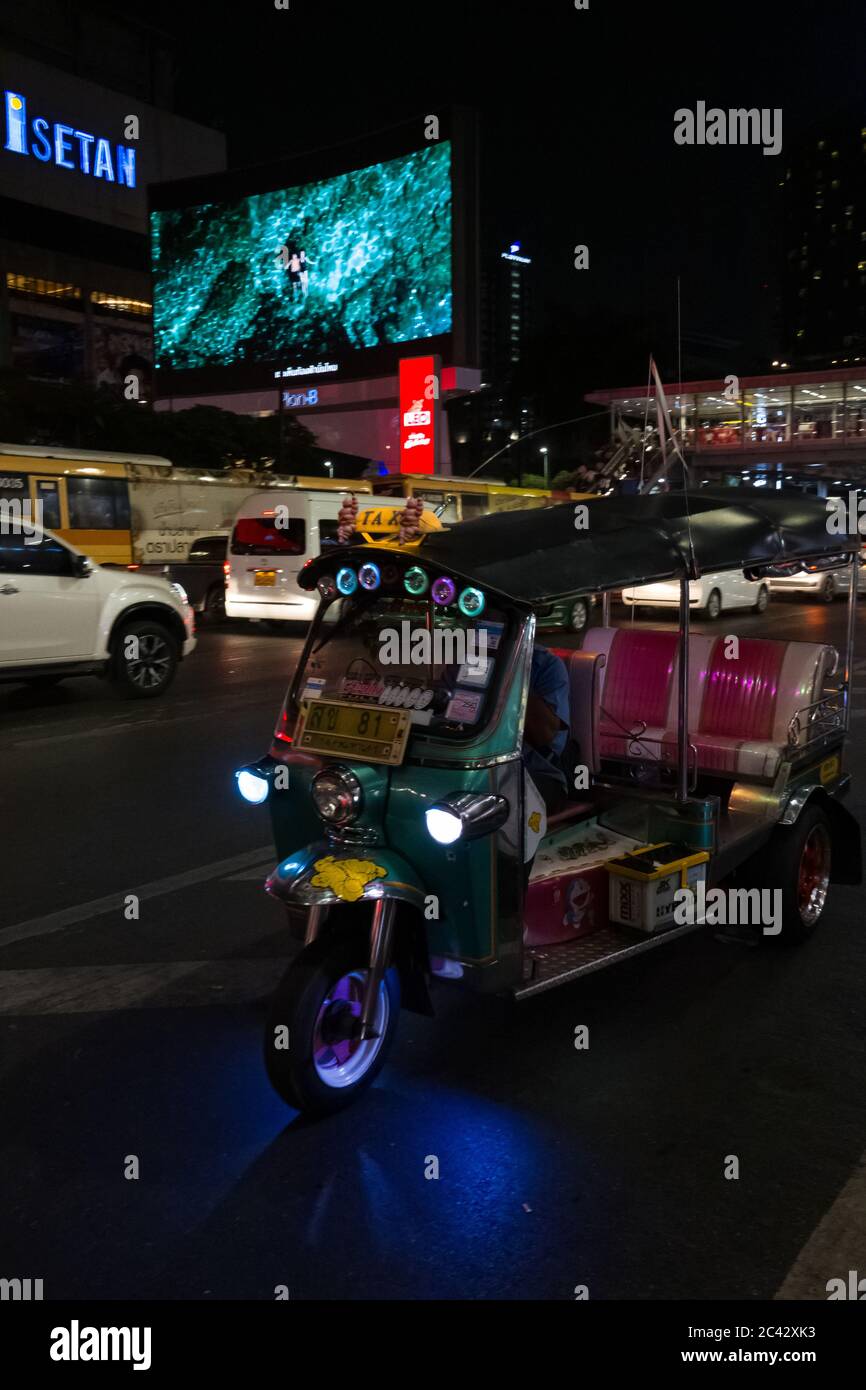 The auto rickshaw, called tuk-tuk in Thailand, is a widely used form of ...