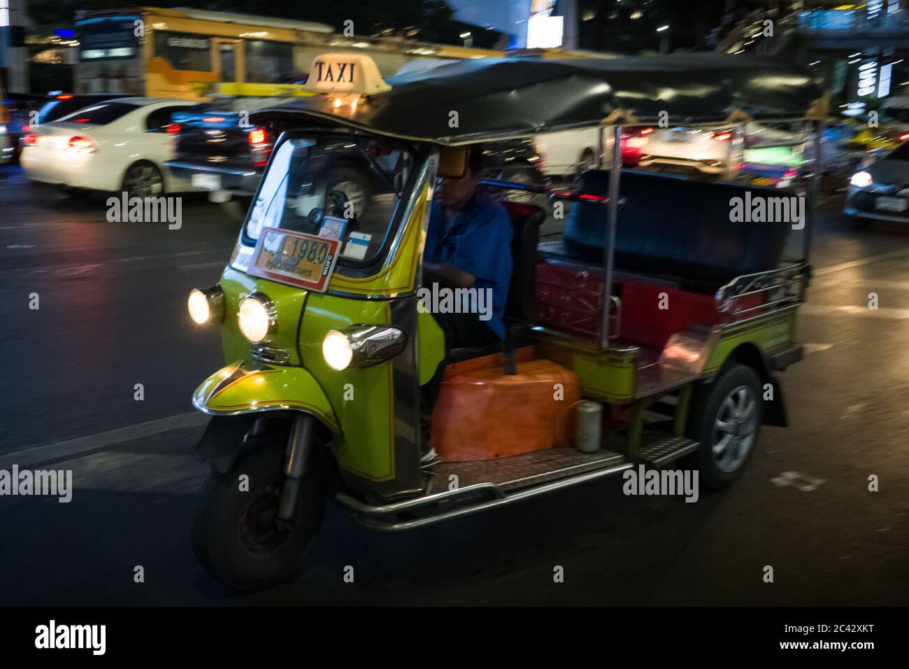 The auto rickshaw, called tuk-tuk in Thailand, is a widely used form of ...