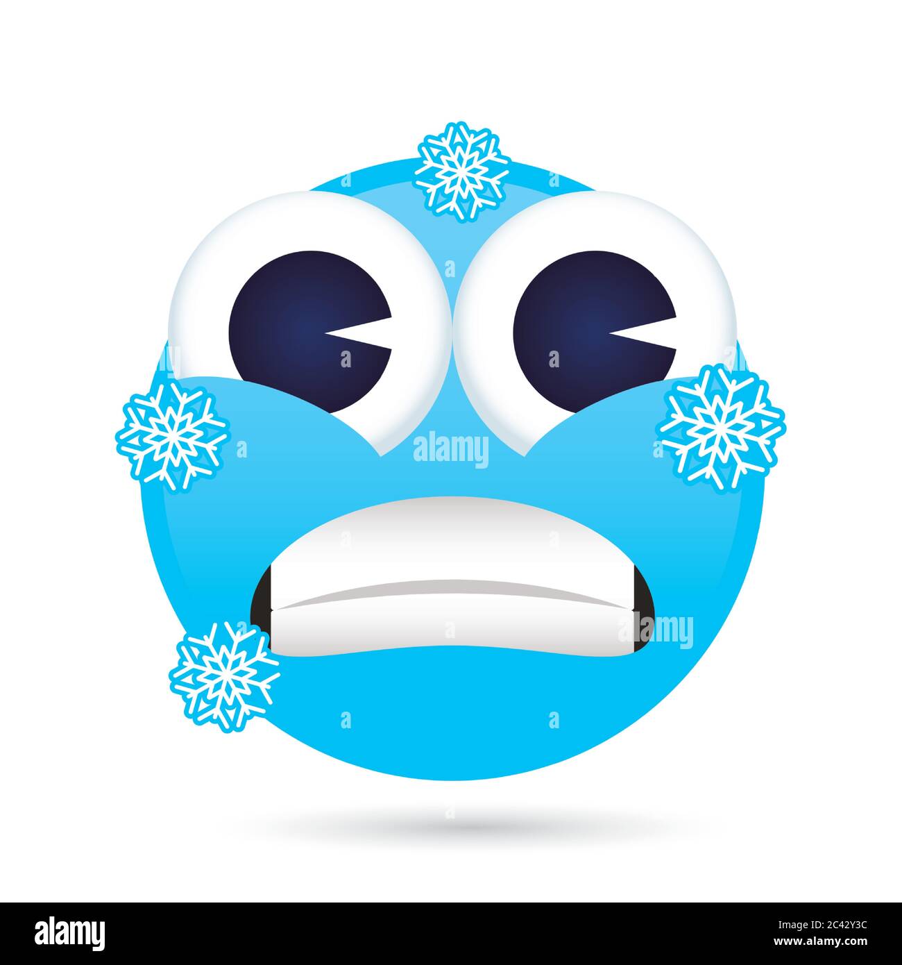 Frozen face Stock Vector Images - Alamy