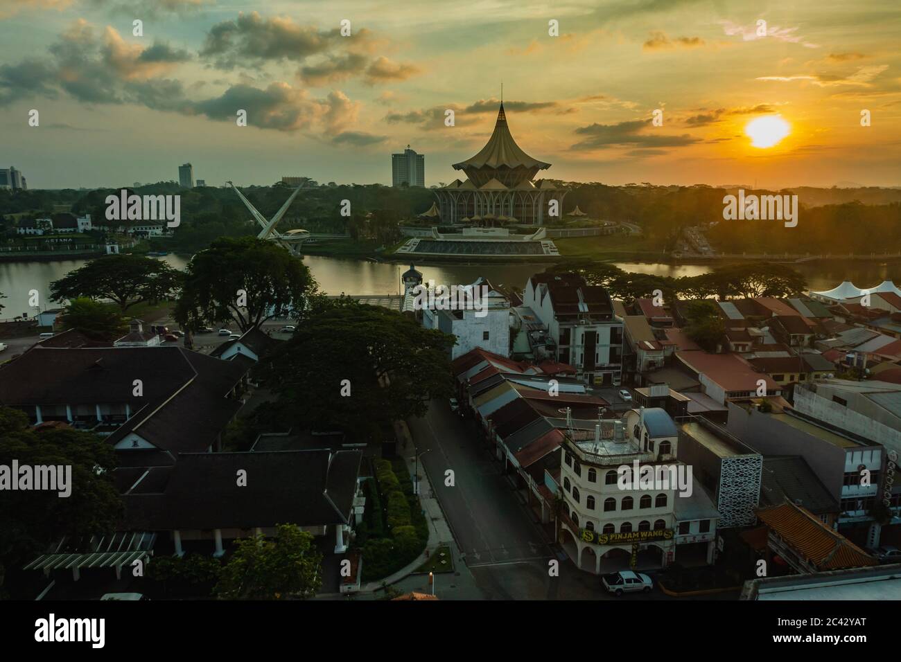 Dewan Undangan Negeri Sarawak or Sarawak Legislative Buildings Stock ...