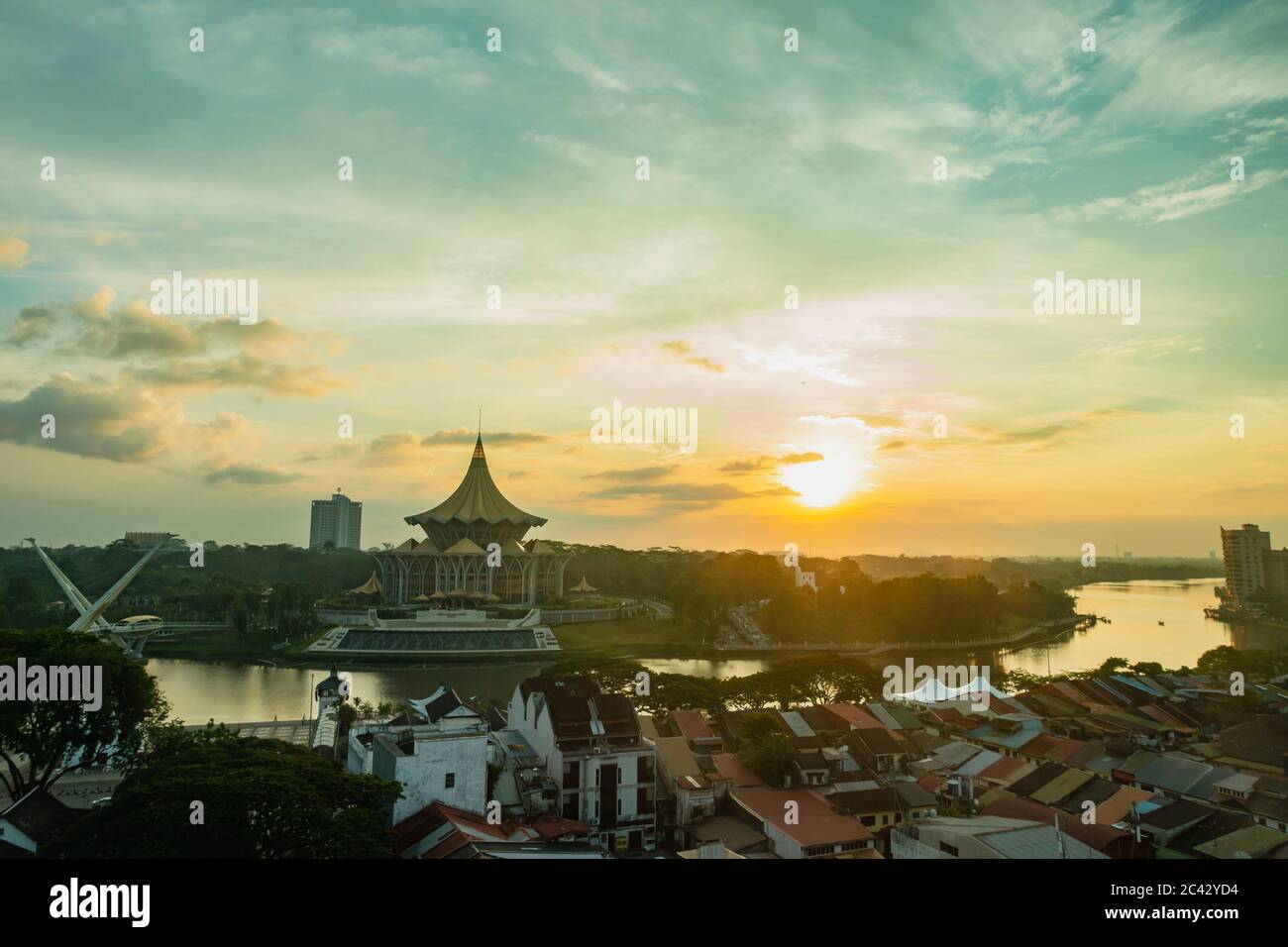 Dewan Undangan Negeri Sarawak or Sarawak Legislative Buildings Stock ...