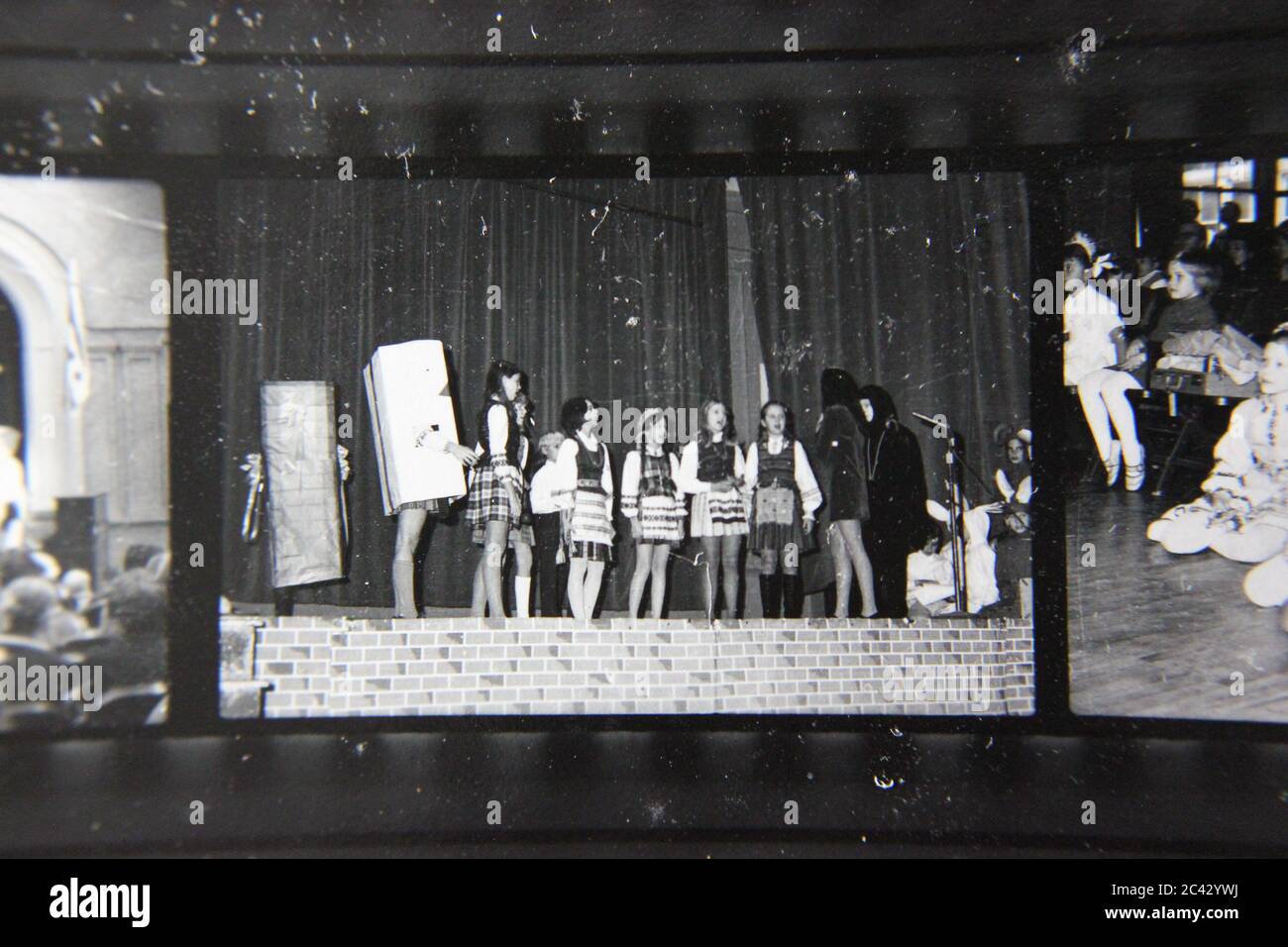 Fine 70s vintage contact print black and white photography of ...