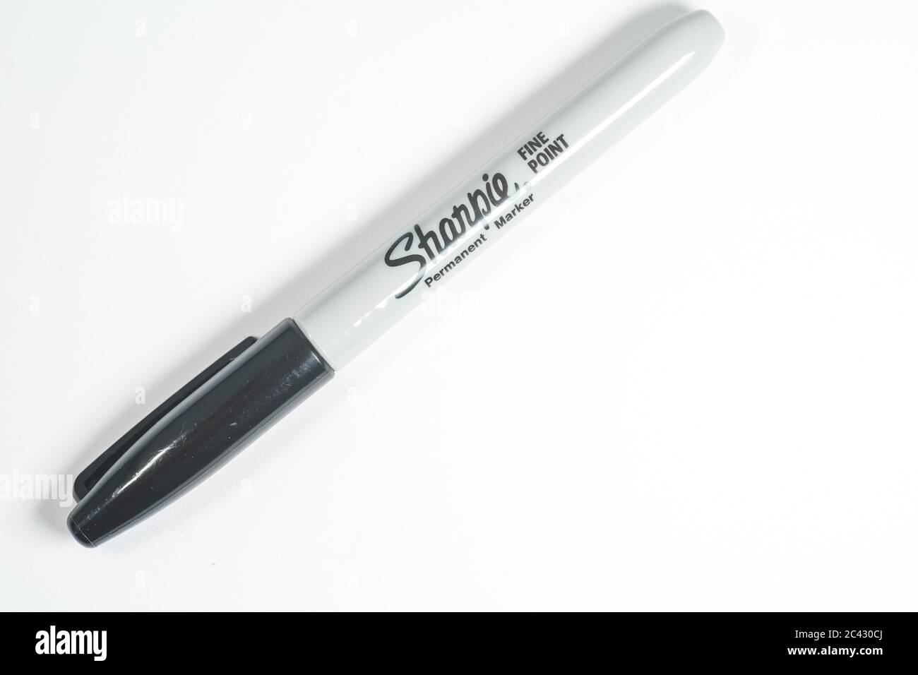 "Sharpie" permanent marker pen isolated against white background Stock ...