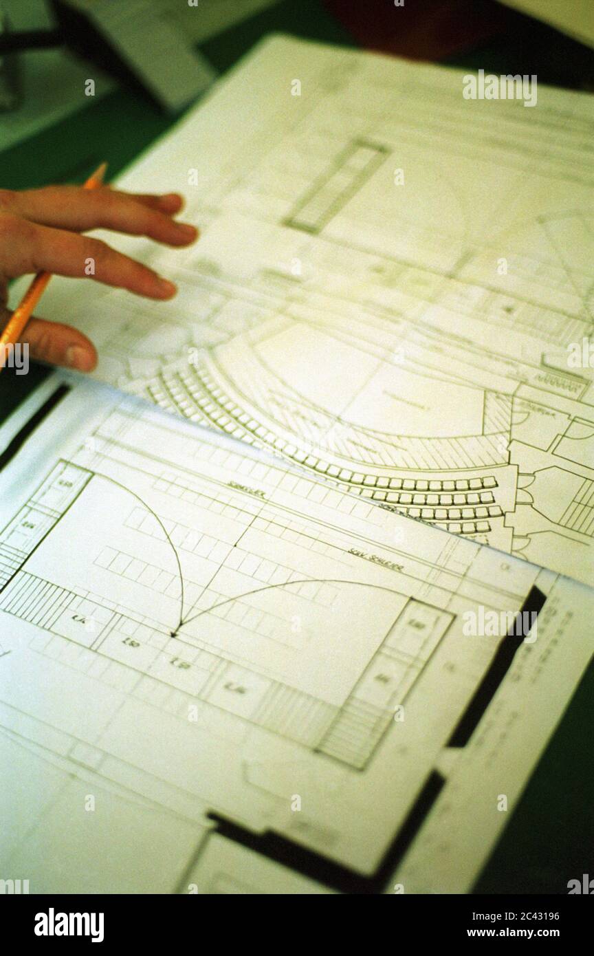 Sketch for stage design - stage construction - Prinzregententheater ...