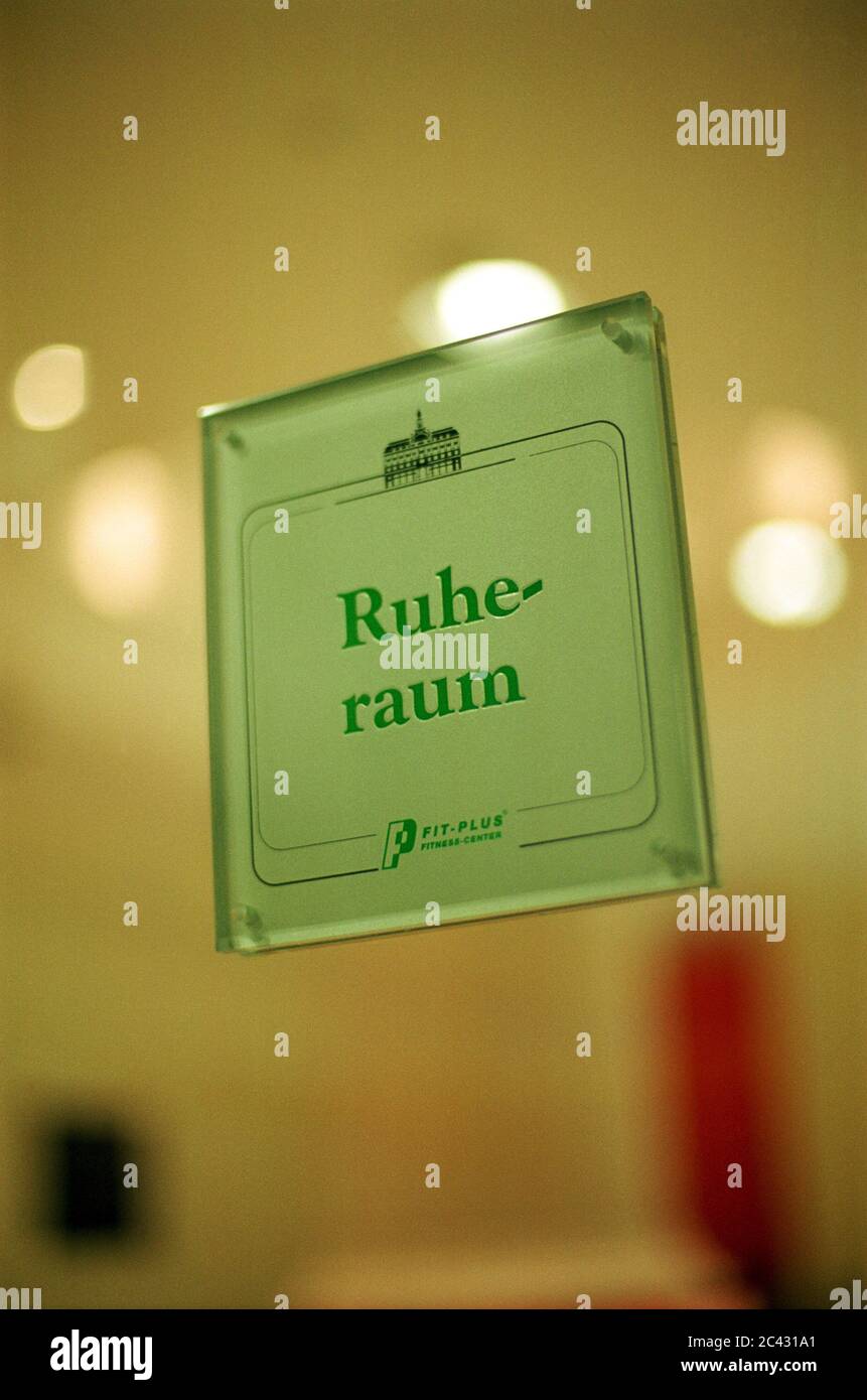 Sign relaxation room - gym Stock Photo - Alamy