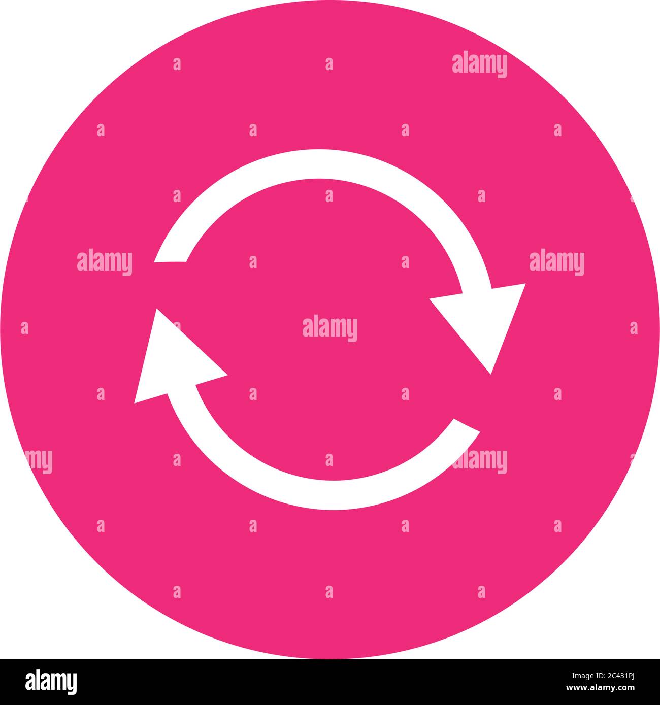 repeat arrows or circle direction block style icon design of web ...