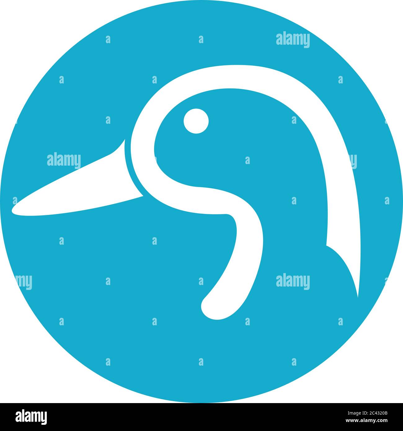 Duck logo template vector icon illustration design Stock Vector Image ...