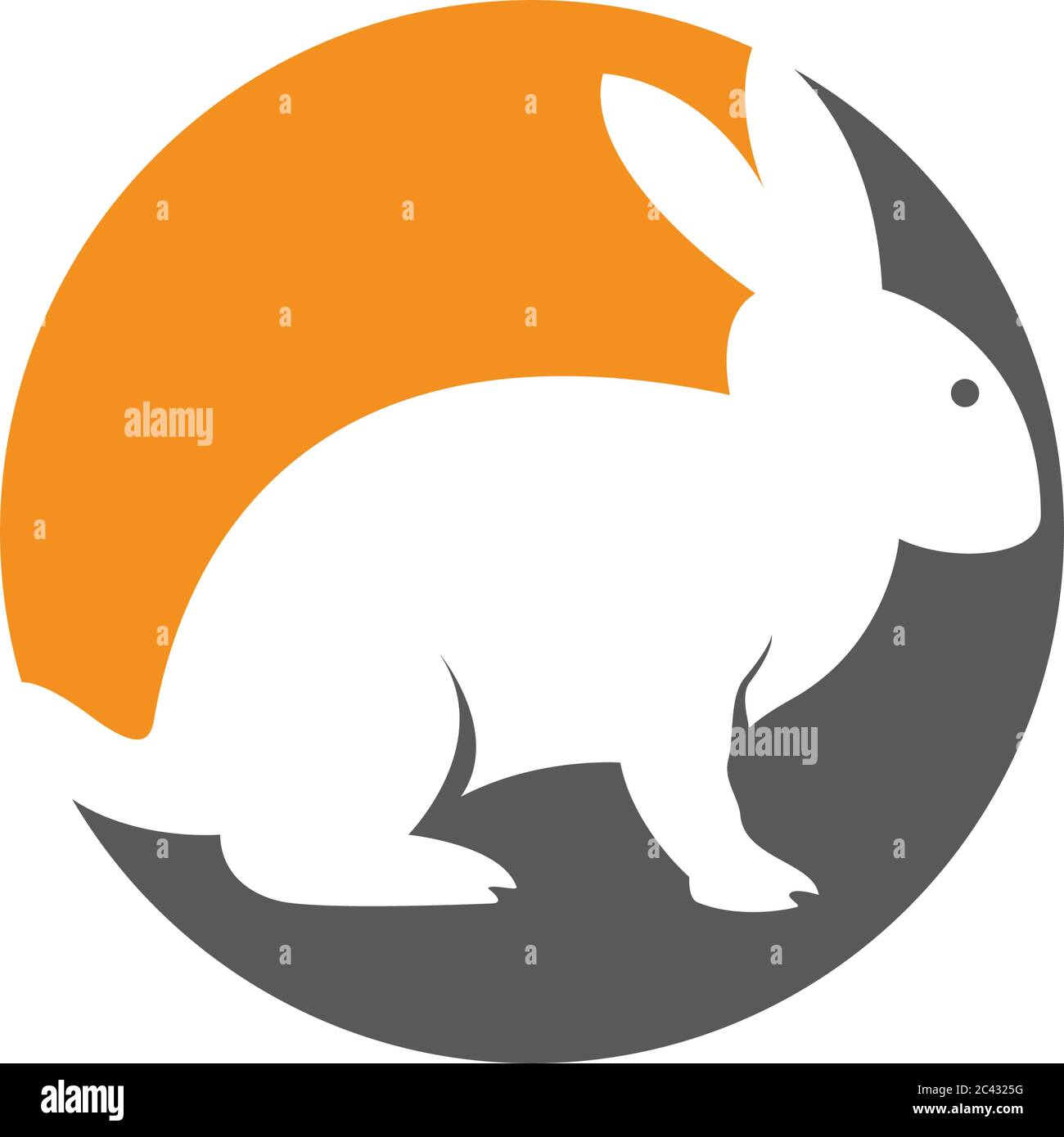 Rabbit logo vector vectors Stock Vector Images - Alamy