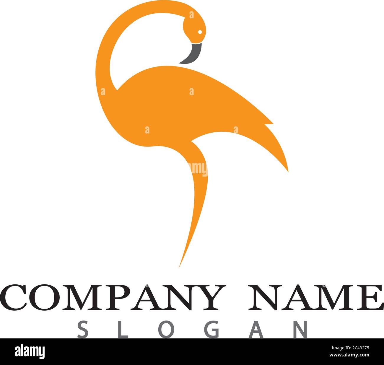 Flamingo logo template vector icon illustration design Stock Vector ...
