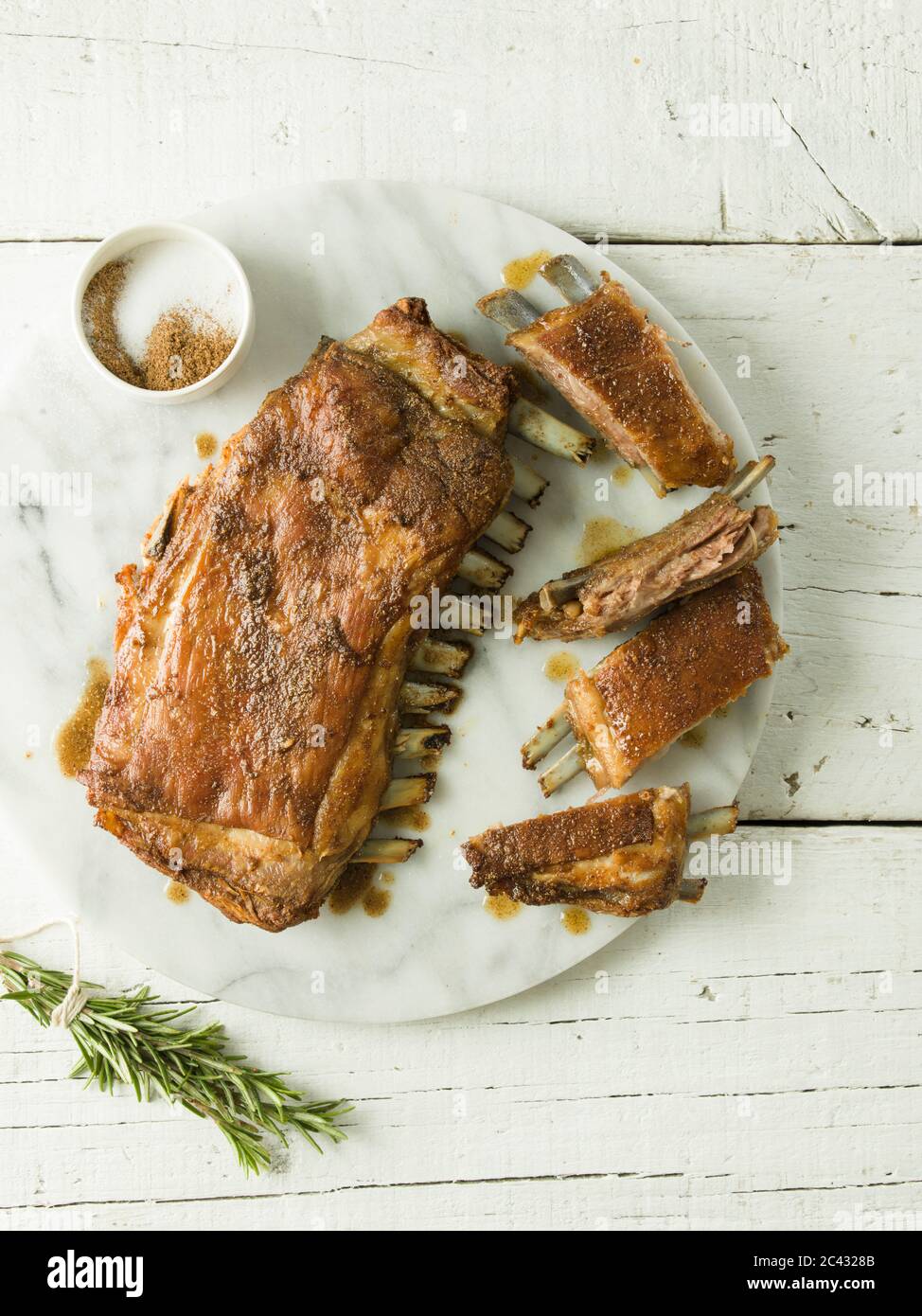 Lamb rib roast Stock Photo - Alamy