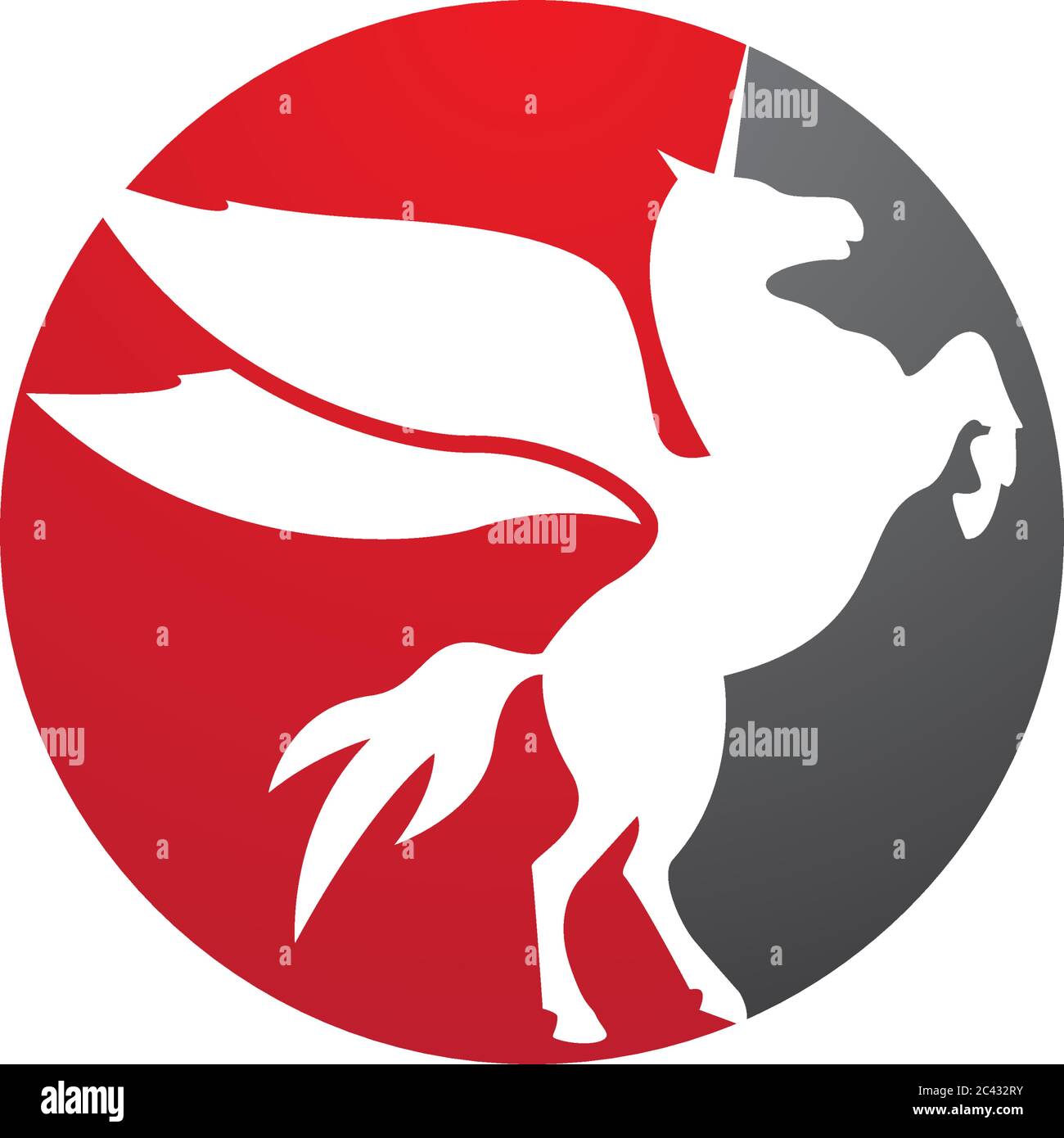 Pegasus Vector Logo Template vector illustration Stock Vector Image ...