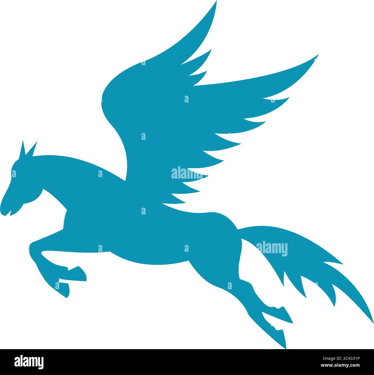 Pegasus Vector Logo Template vector illustration Stock Vector Image ...