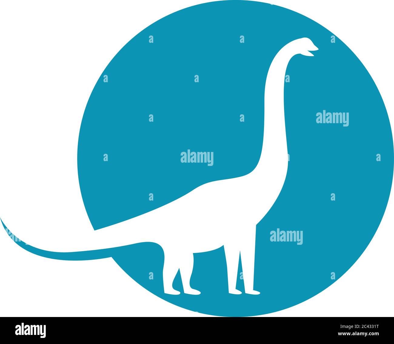 Brontosaurus logo template vector icon illustration design Stock Vector Image & Art - Alamy