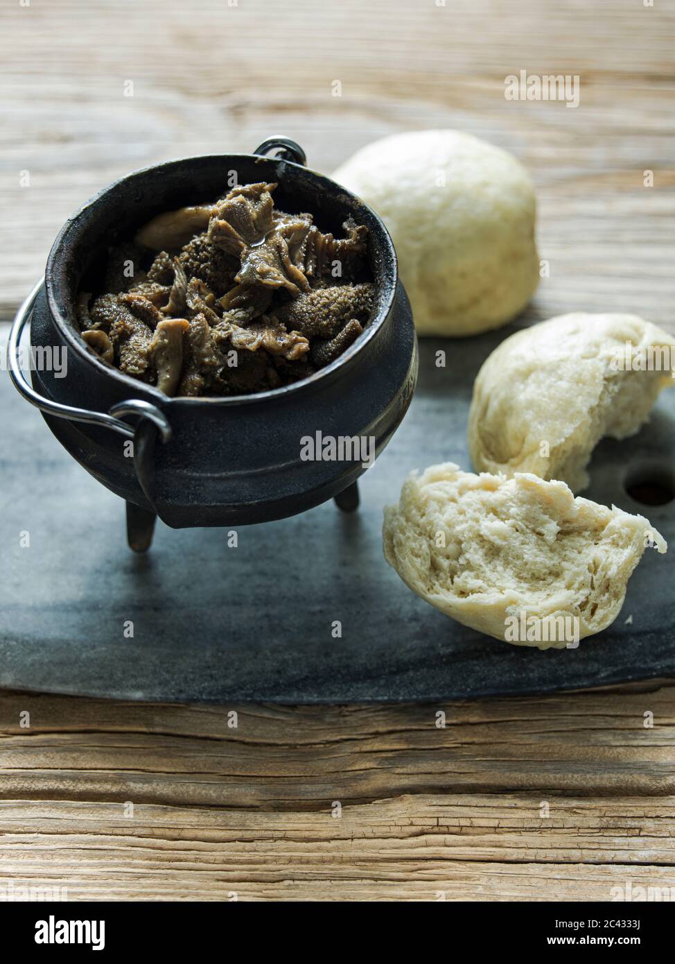 Steamed bread & tripe Stock Photo - Alamy