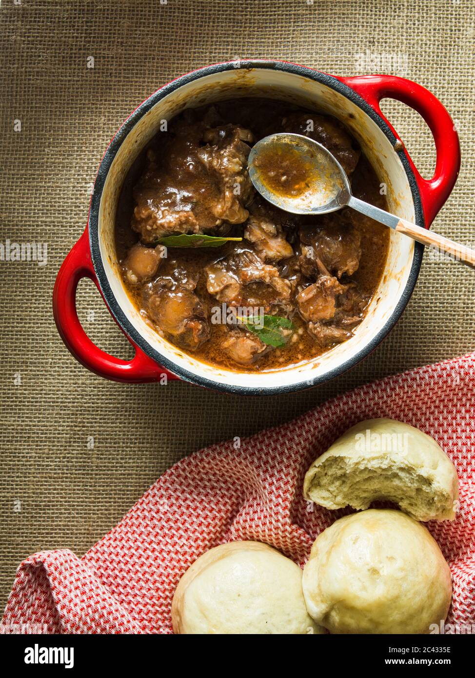 Steamed bread & oxtail stew Stock Photo - Alamy