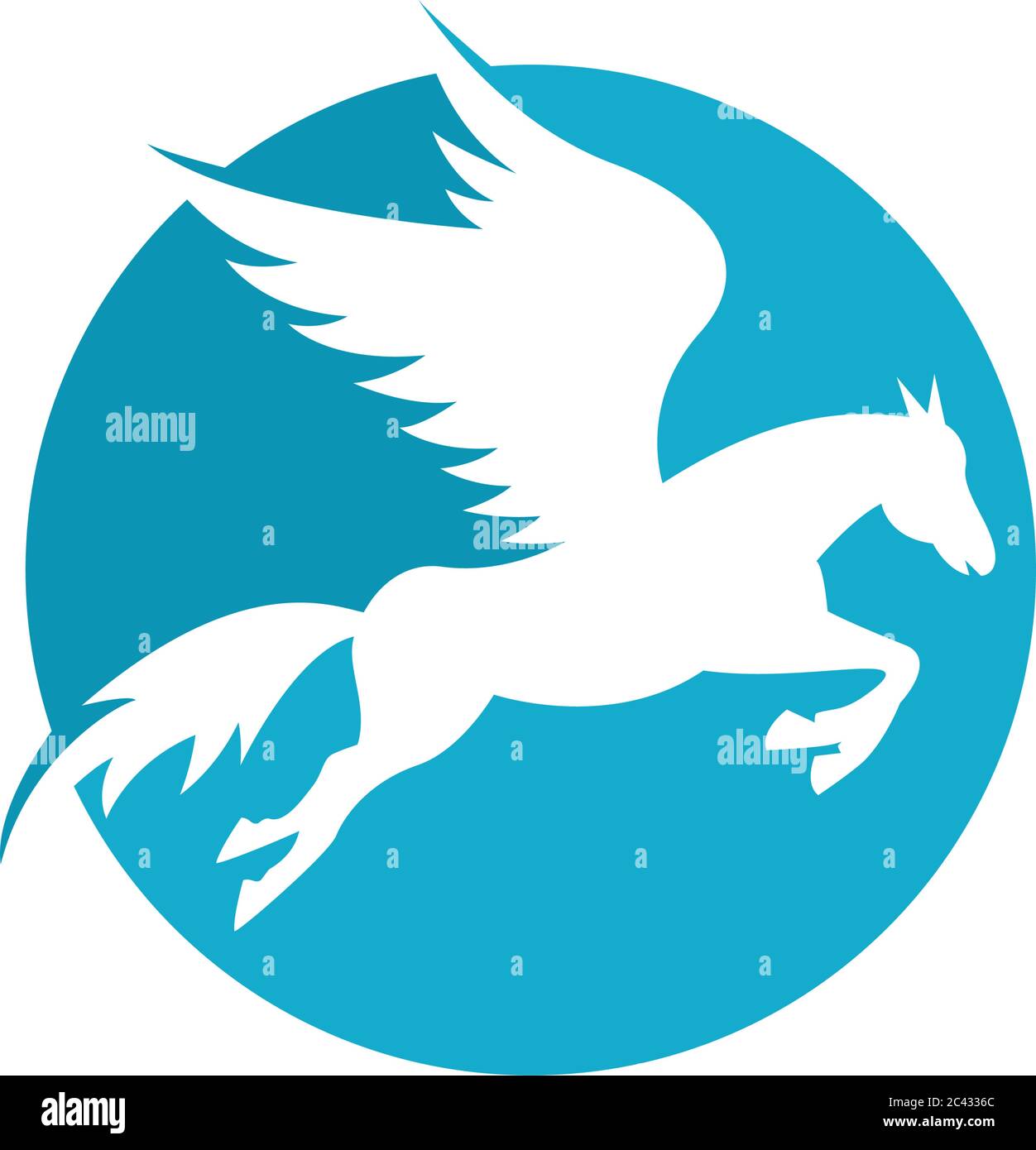 Pegasus Vector Logo Template vector illustration Stock Vector Image ...