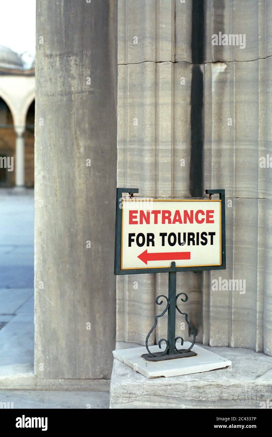 Information sign for tourists Stock Photo - Alamy