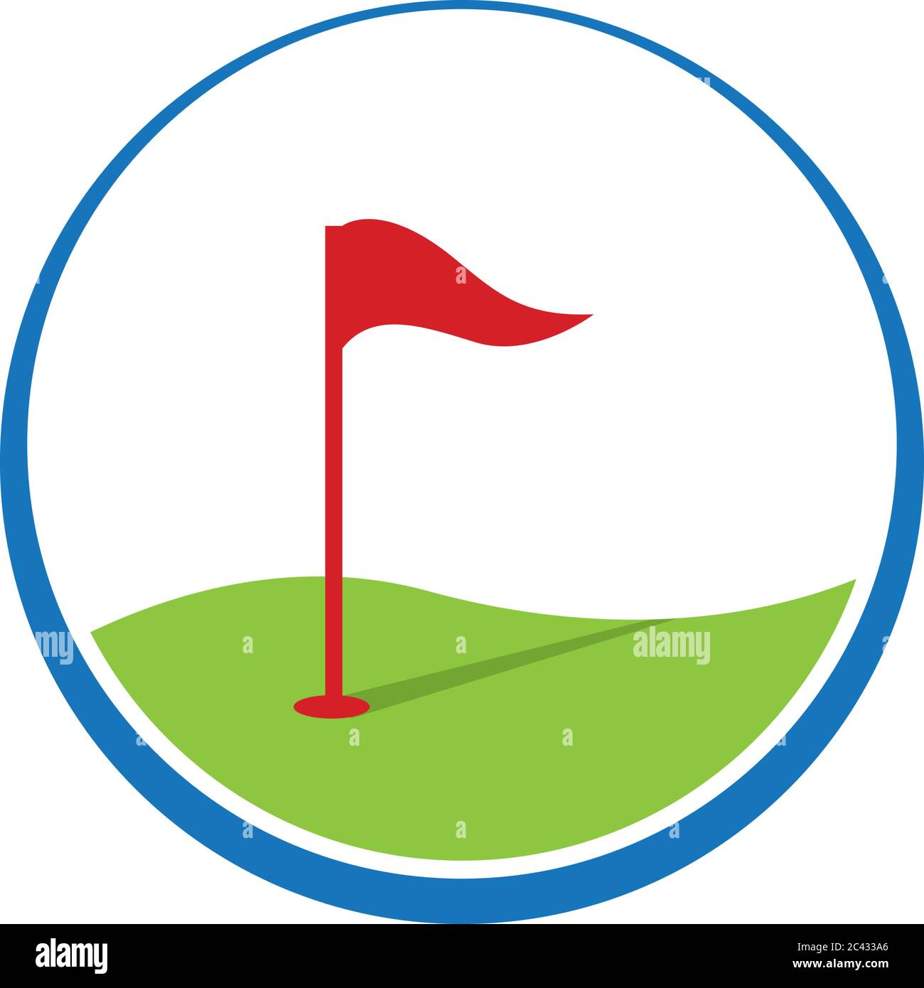 Golf logo icon template hi-res stock photography and images - Alamy