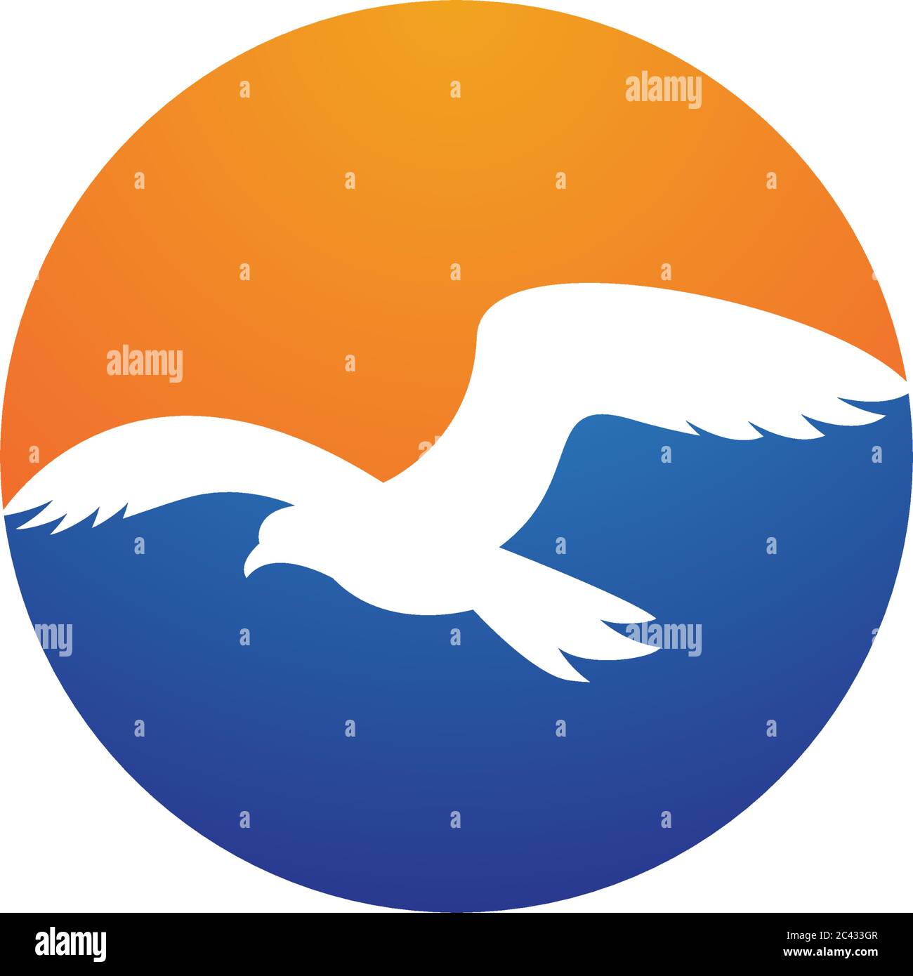 Seagull logo template vector icon illustration design Stock Vector ...