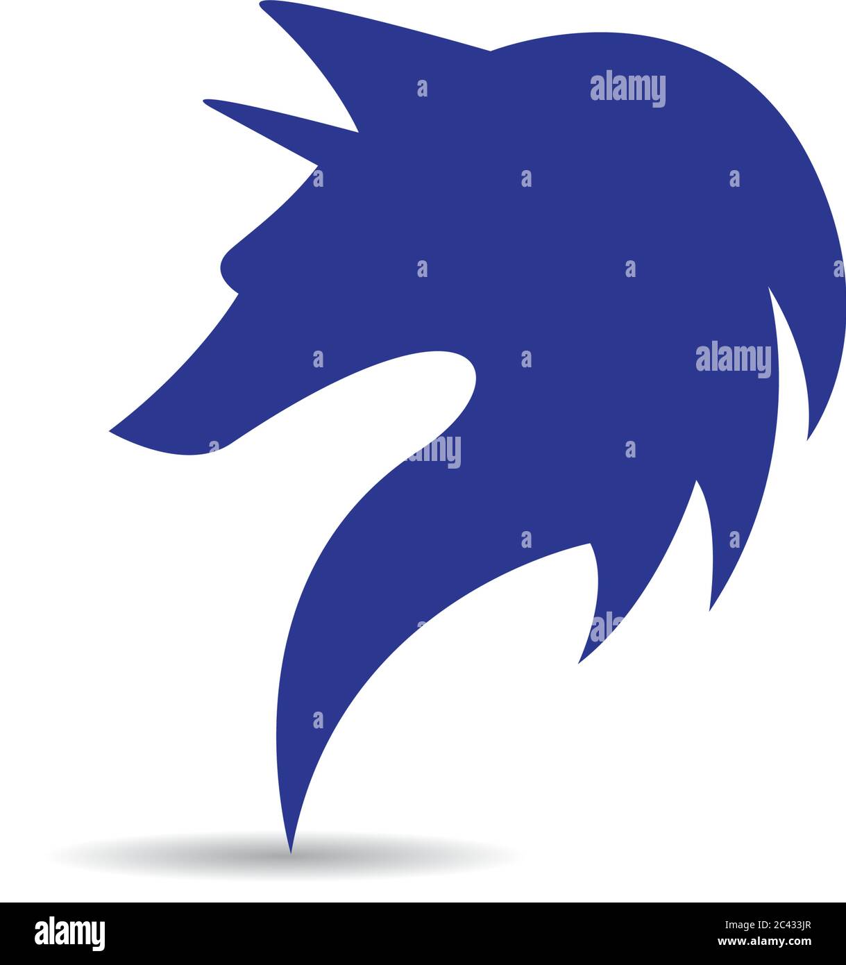 Wolf Logo Template vector icon illustration design Stock Vector Image ...