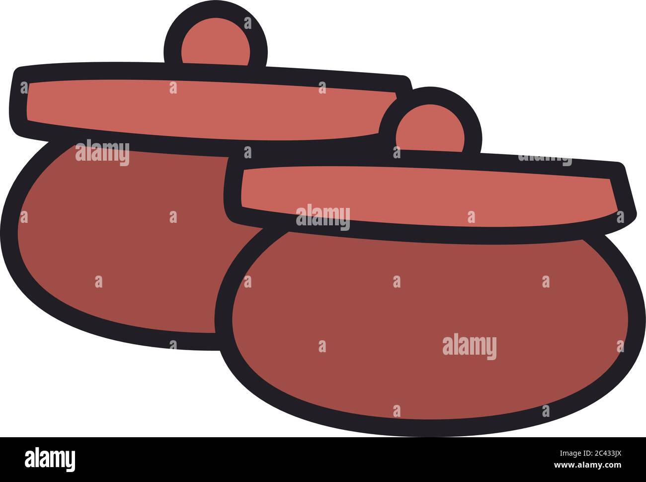 jars fill style icon design, Cook kitchen eat and food theme Vector ...